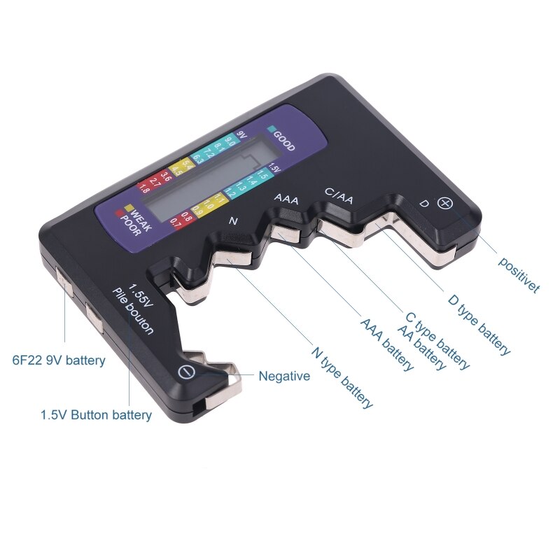 Digital Battery Tester Checker Battery Capacity Te... – Grandado