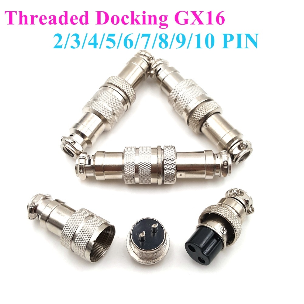 Gaqusu 1Set GX16 2/3/4/5/6/7/8/9/ 10 Pin Schroefdr... – Vicedeal