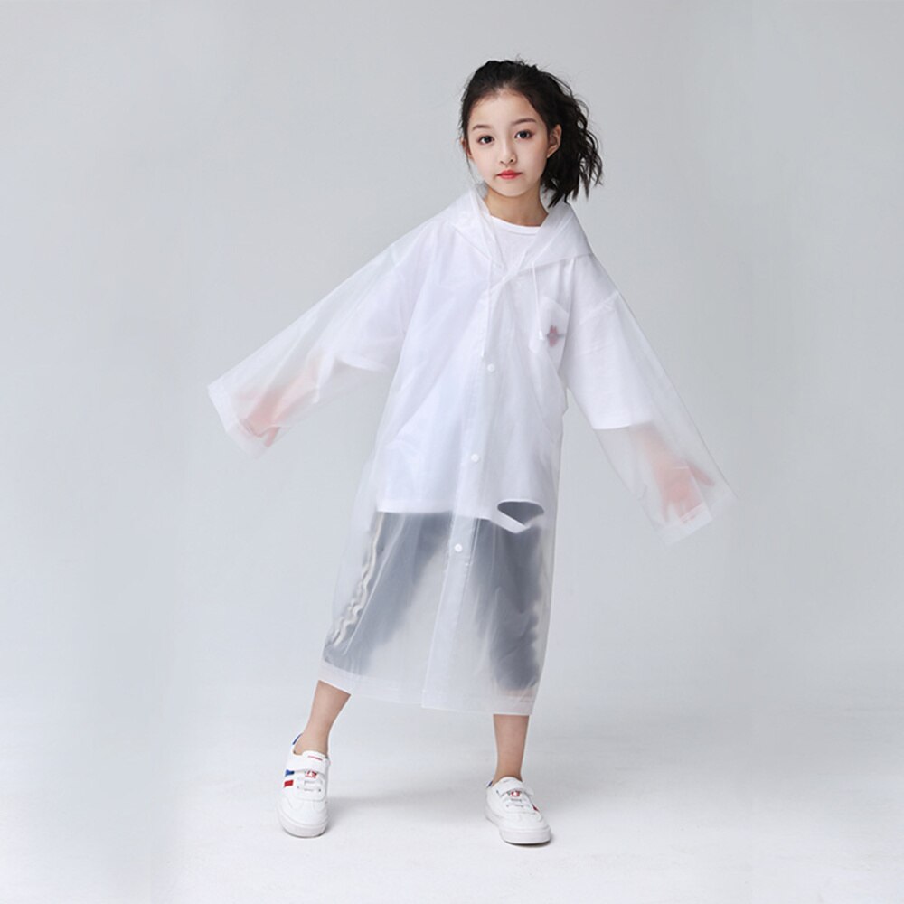 Kid Raincoat Simple EVA Thickened Translucent Rain... – Grandado