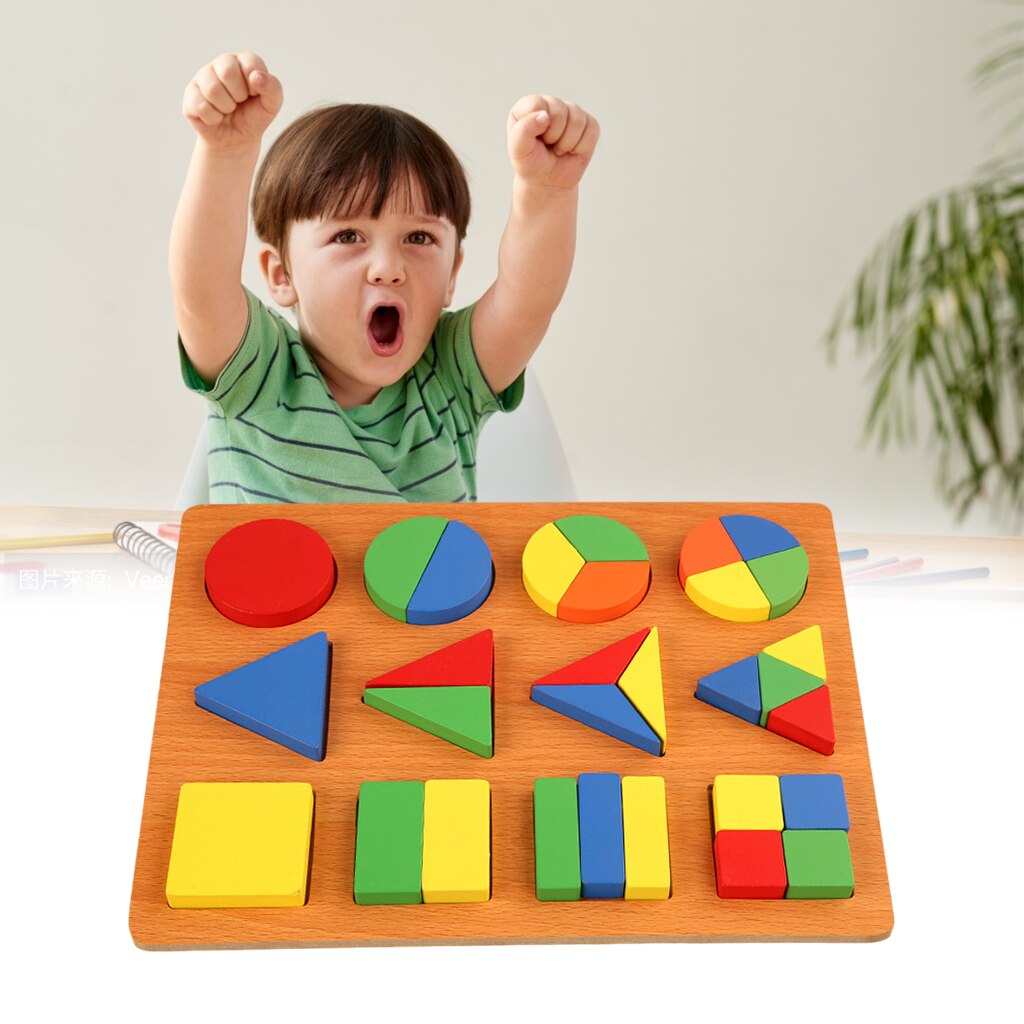 Wooden Shape Matching Block Puzzle Board Stacking ... – Grandado