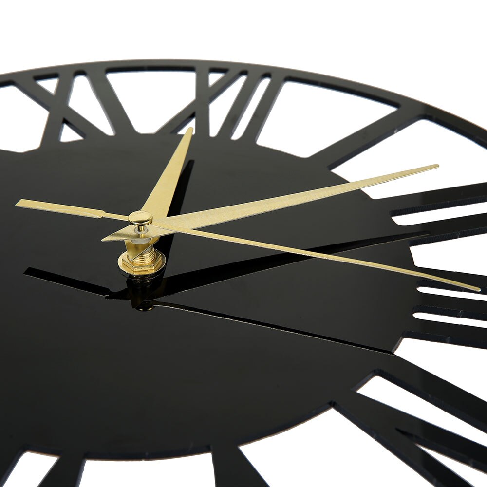 Nordic Metal Roman Numeral Wall Clocks Retro Iron ... – Grandado