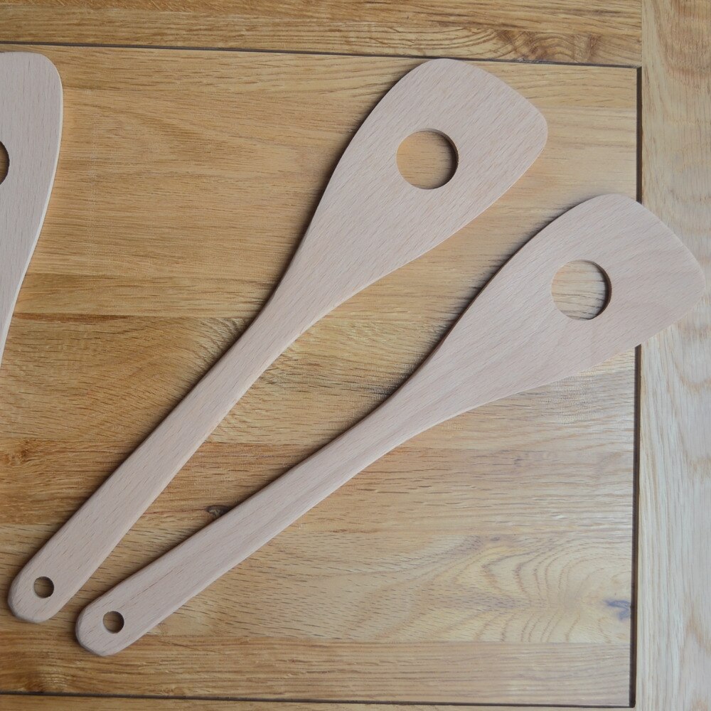 Spatule en bois de hêtre sans peinture, ustensile ... – Grandado