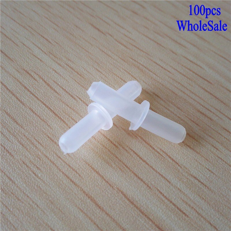 100 Pcs 2-Way Plastic Air Line Tubing Joints Conne... – Vicedeal