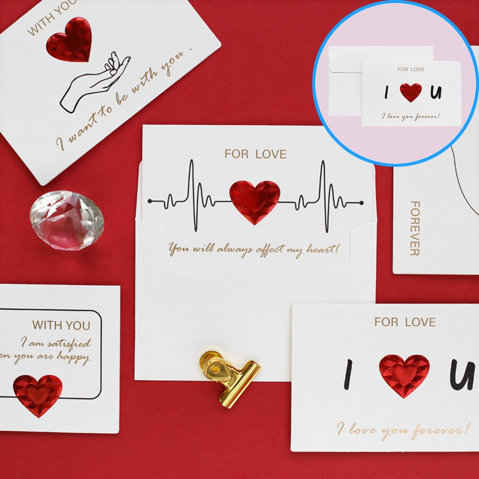 Greeting Card With Envelope Romantic Letters I Wil... – Grandado