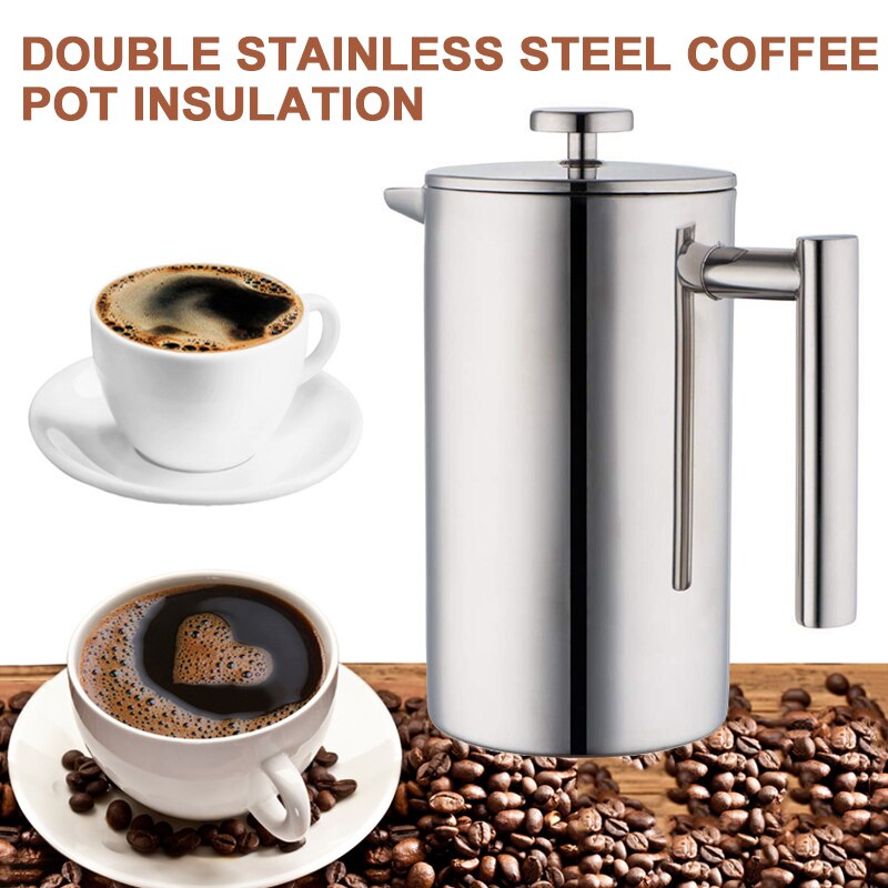 Double Insulation Coffee Pot 350ml Coffee Pot Fren... – Grandado