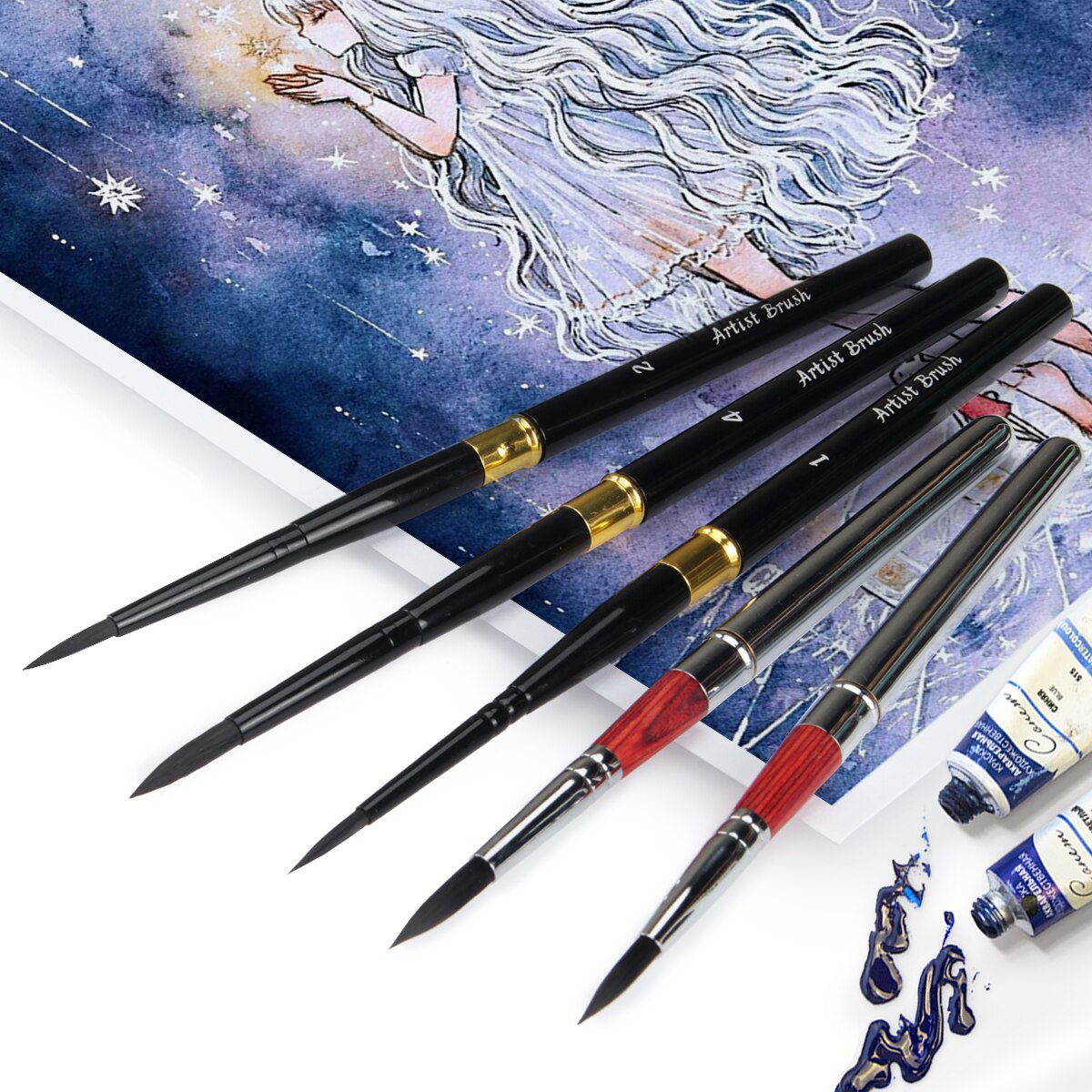 1pc Imitated Animal Nylon Hair Paint Brush Art Pai... – Grandado