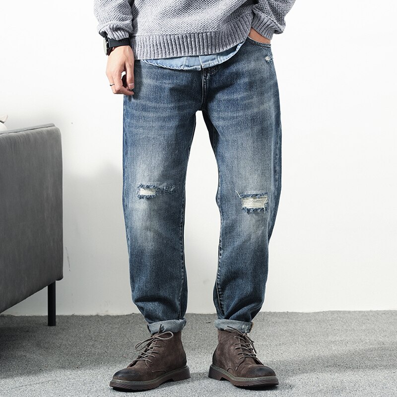 Japanese Streetwear Ripped Jeans Harajuku Cargo Pa... – Vicedeal