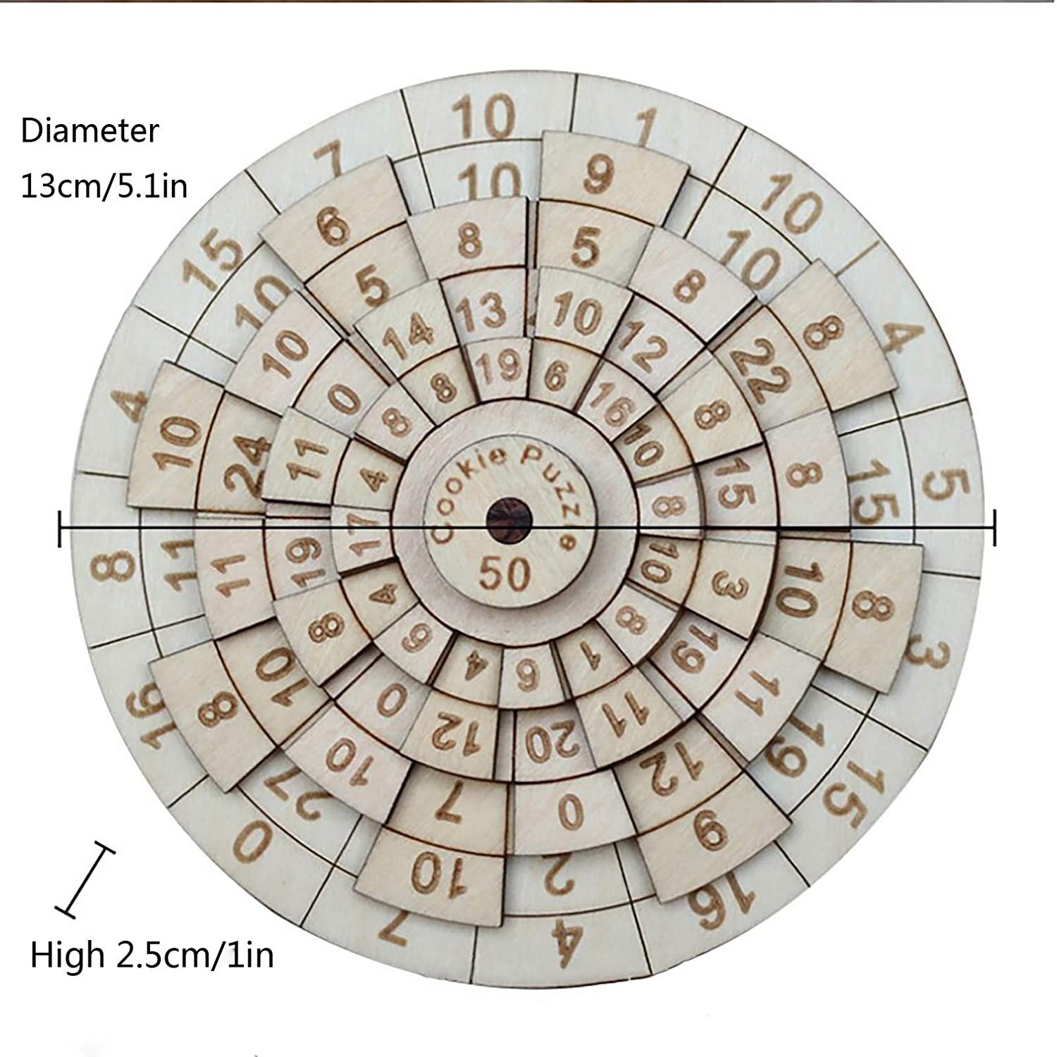 Puzzles Digital Huarong Road Wooden Puzzle 50 Digi... – Grandado