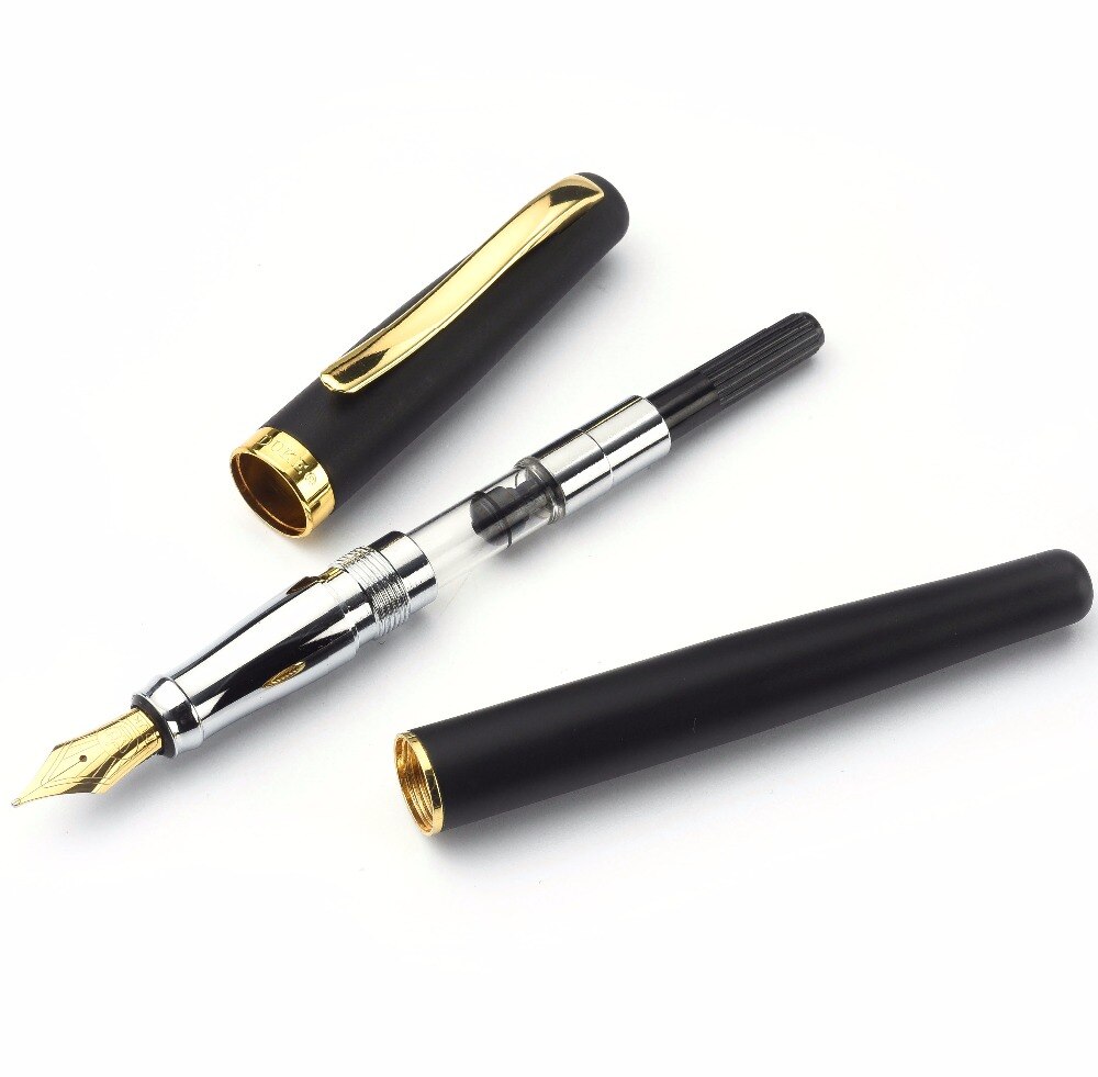 duke 209 golden and black M Nib Fountain Pen for S... – Vicedeal