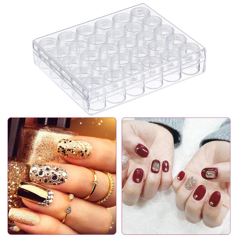 30 Bottles Nail Art Storage Box Nail Drill Diamond... – Grandado