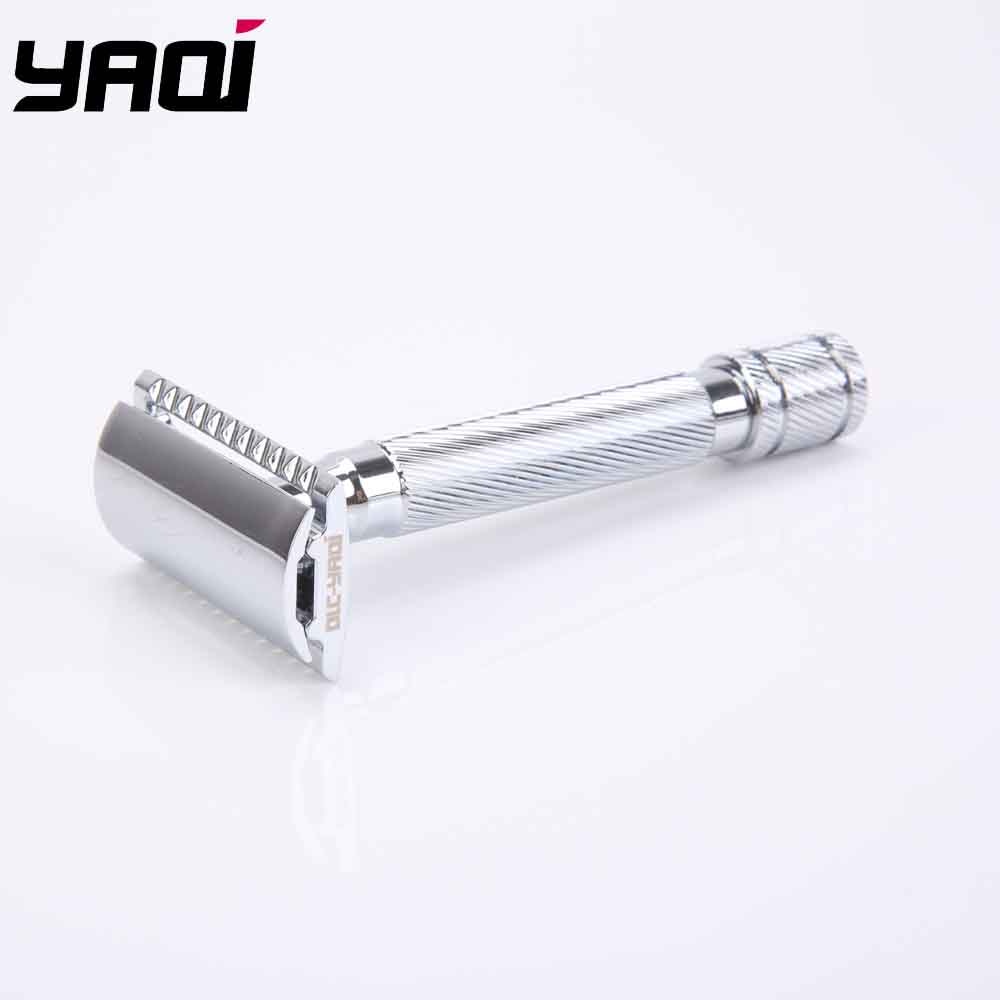 Yaqi Chrome Brass Heavy Handle Wet Safety Razor – Grandado