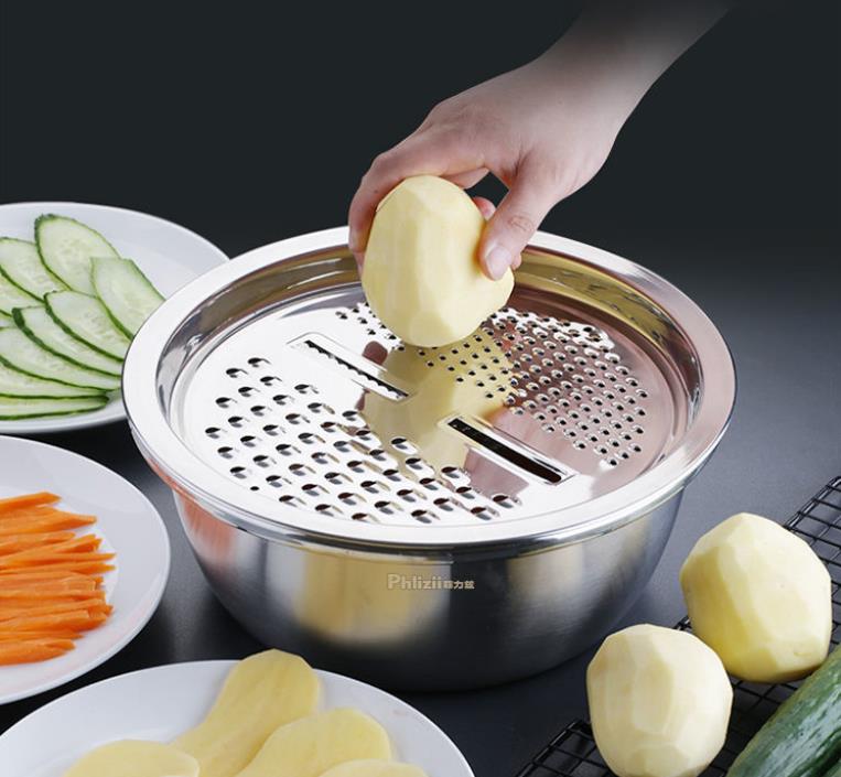 3pcs/set Salad Tools Multifunction Vegetable Drain... – Grandado