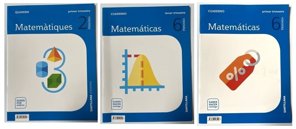 3 Books Child Kids Spanish Mathematics Book Early ... – Vicedeal
