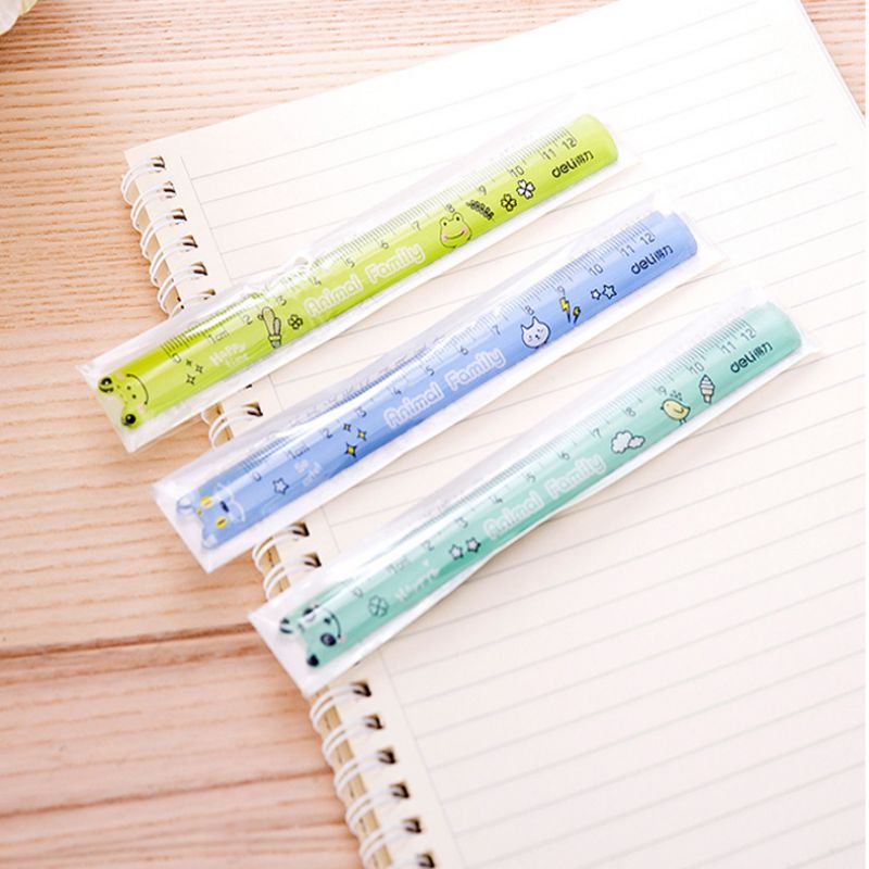 12cm Pupil Cartoon Cute Ruler Measuring Ruler Math... – Grandado