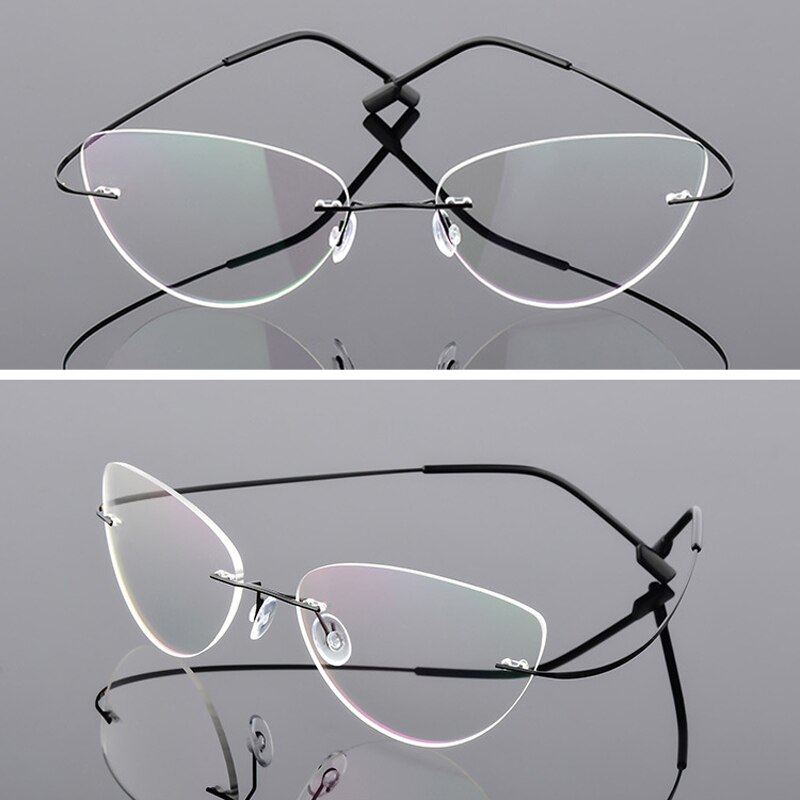 iboode Titanium Alloy Ultralight Rimless Glasses F... – Grandado