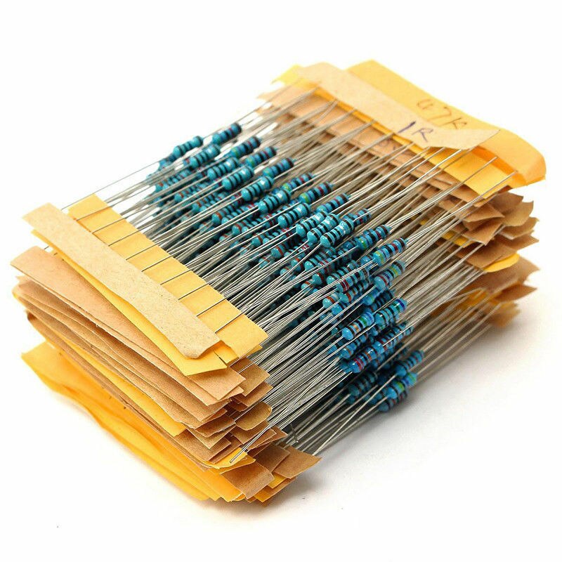 500pcs 50 Values 1/4w 1% Metal Film Resistor Assor... – Grandado