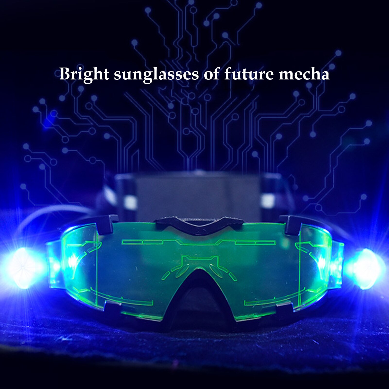 LED lumineuse lunettes éclairer clignotant lunette... – Grandado