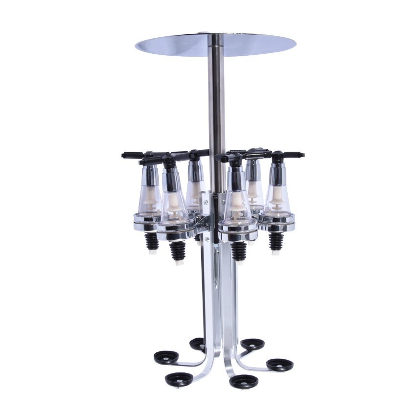 51CM 6 Bottle Wine Red Rotating Cart Bar Cocktail ... – Grandado