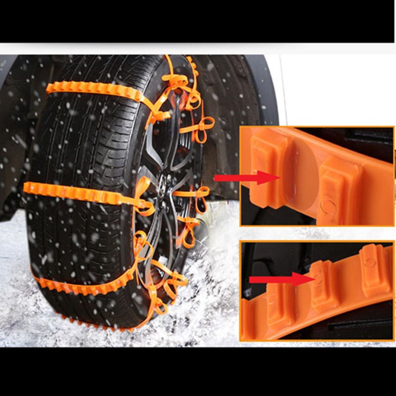 10 Stks/set Autoband Anti-Slip Ketting Emergency T... – Grandado