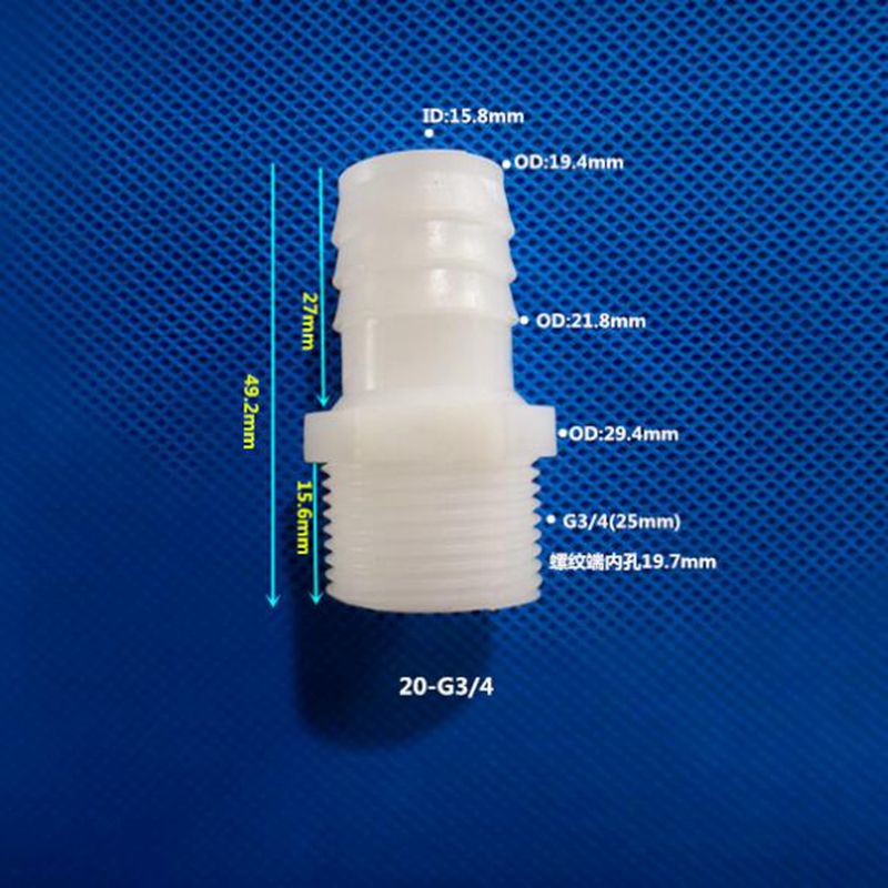 3/4 ''Bsp Buitendraad Om 20Mm Plastic Pijp... – Grandado