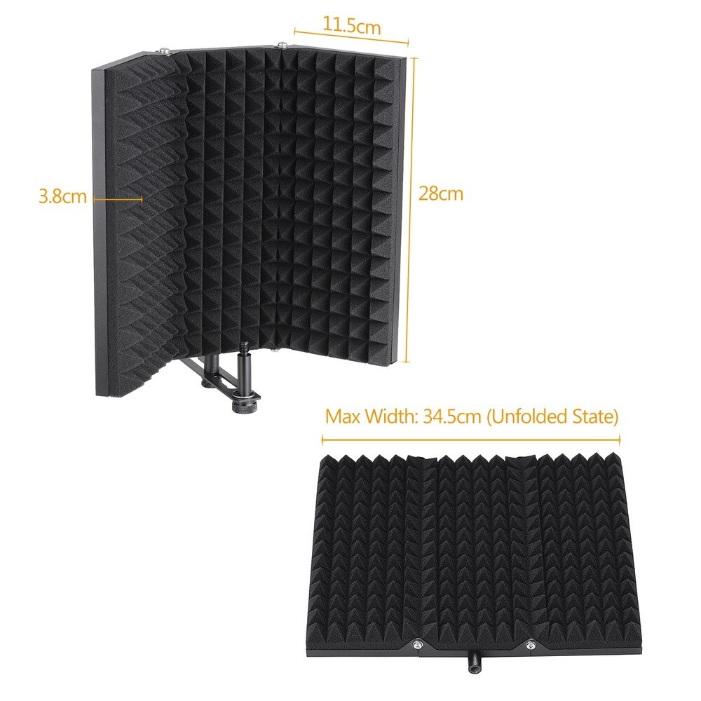 Studio Recording Microphone Isolation Shield EVA F... – Grandado