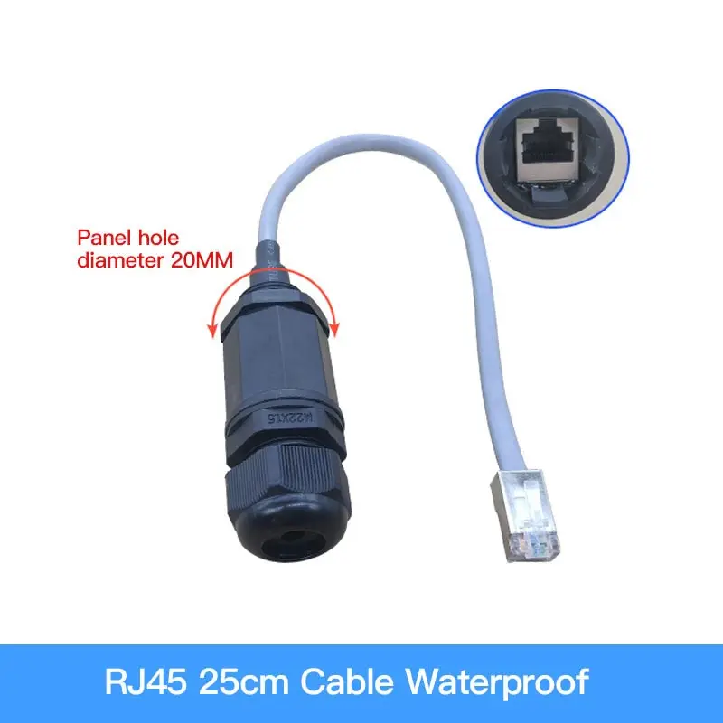 Conector de red RJ45 IP68 con cable LAN M20, conec... – Grandado