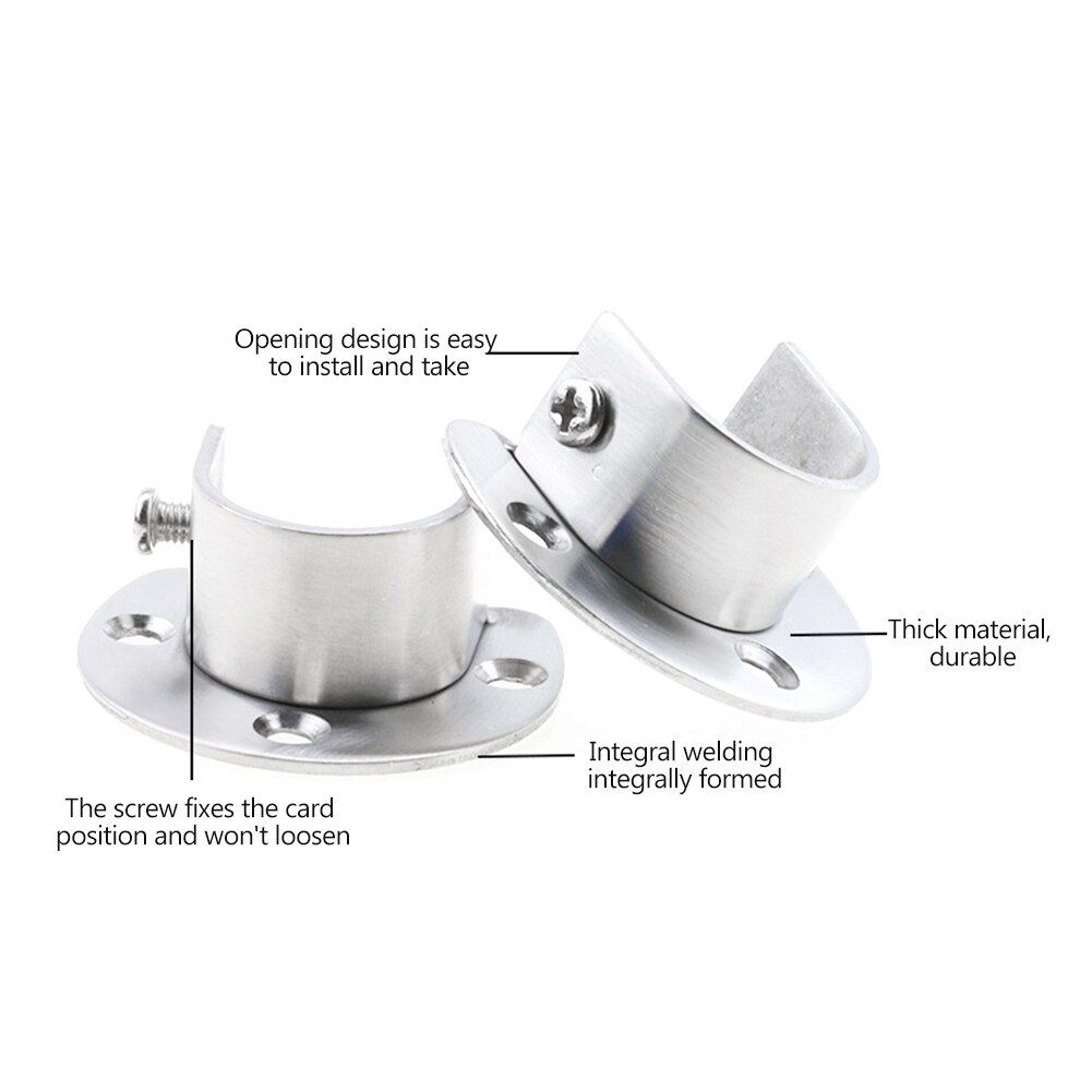 4sets Clothes Storage U Shaped Flange Socket Wardr... – Grandado