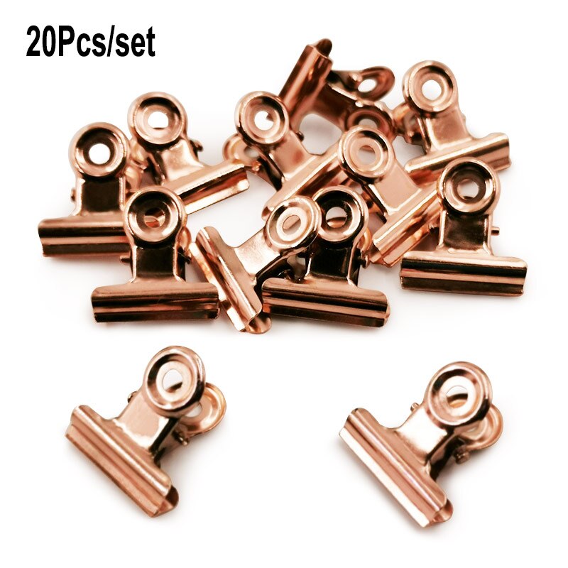 20PCS/Set 21mm*23mm Round Metal Grip Clips Ticket ... – Grandado