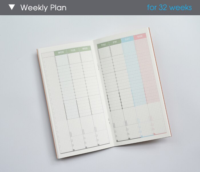 MaoTu Colored Planner Notebook Traveler' s Noteboo... – Grandado