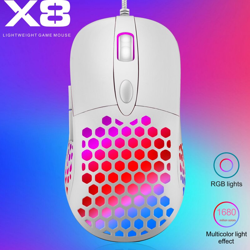 X8 Gaming Mouse Hole Mouse Wired Hollow Mouse Gami... – Grandado