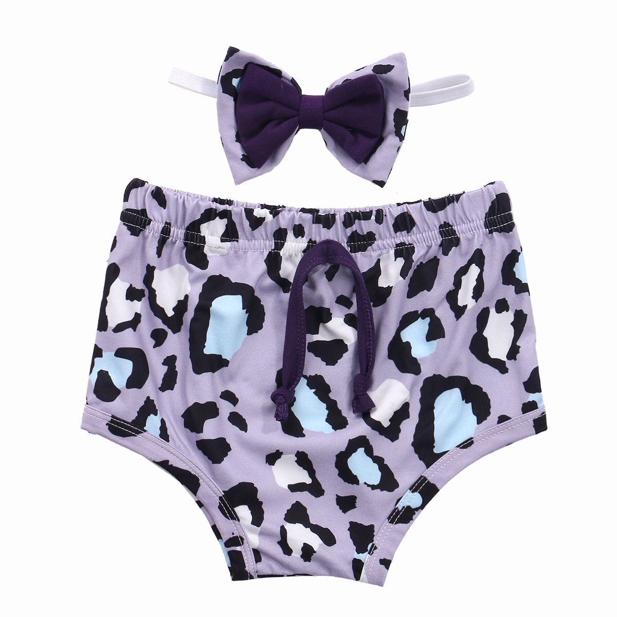 Infant Baby Stretchy Short Pant with Headband Girl... – Grandado