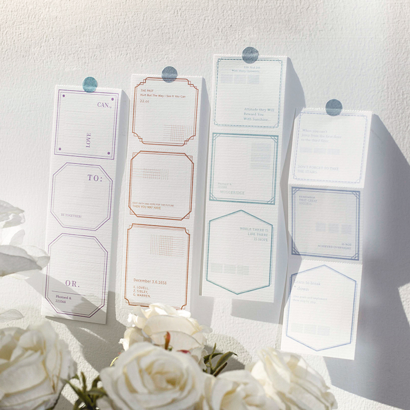 Yoofun-50 hojas de papel lineal, Memopads de Marco... – Grandado