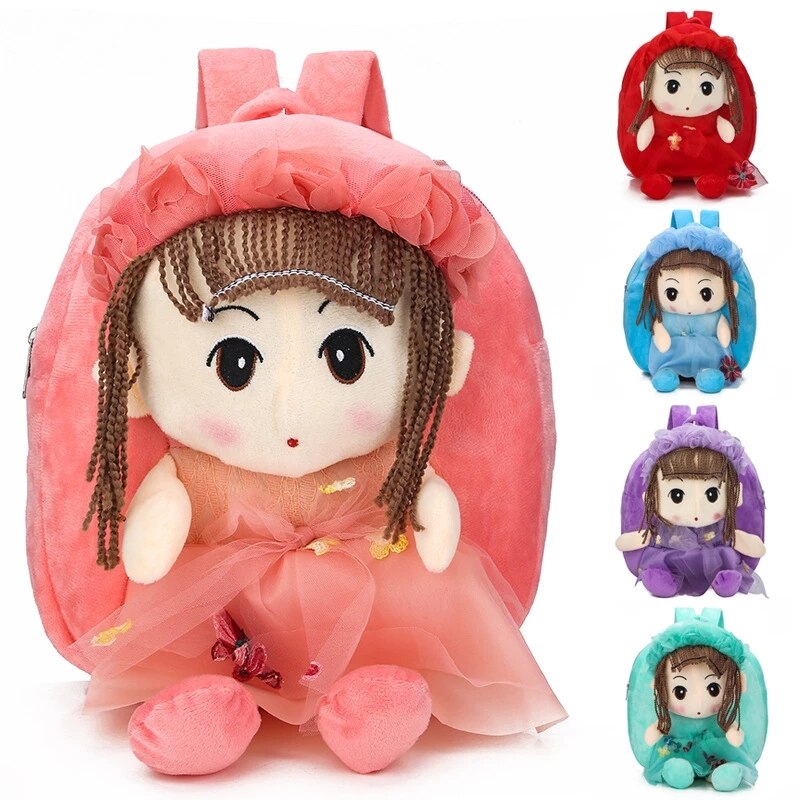 3D Cartoon Plush Children Backpacks Kindergarten S... – Vicedeal