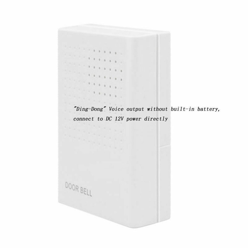 White DC 12V Wired Doorbell Vocal Chime Wire Acces... – Grandado