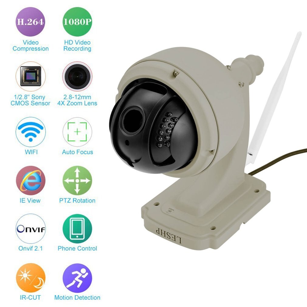 1.3MP IP Zoom PTZ CCTV Camera Auto-focus Wireless ... – Grandado