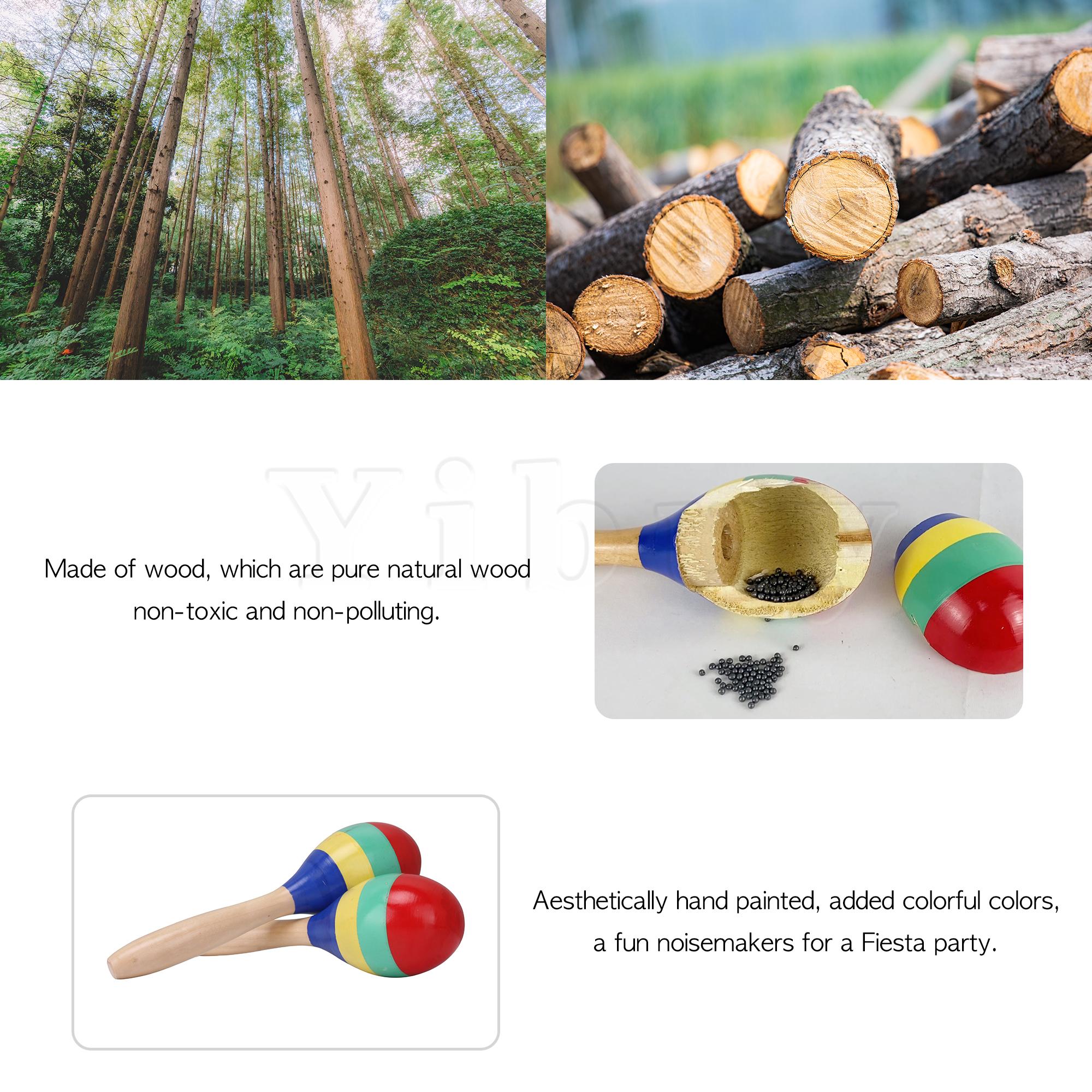Yibuy 2 Pcs 23.4 cm Lengte Houten Percussie Kinder... – Vicedeal