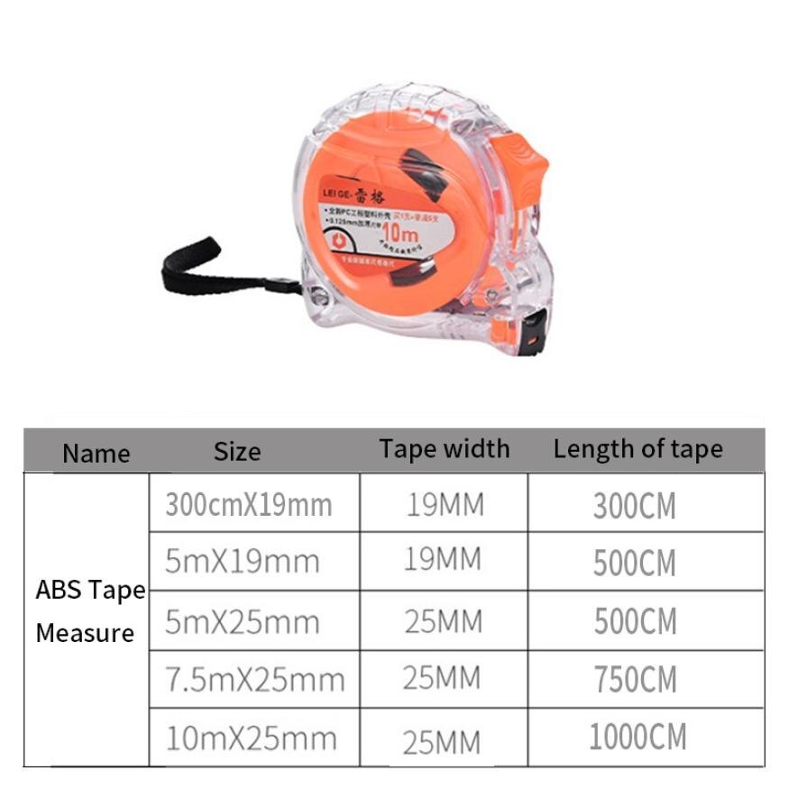 Portable Retractable Tape Measure 3/5/7.5/10m Stee... – Grandado