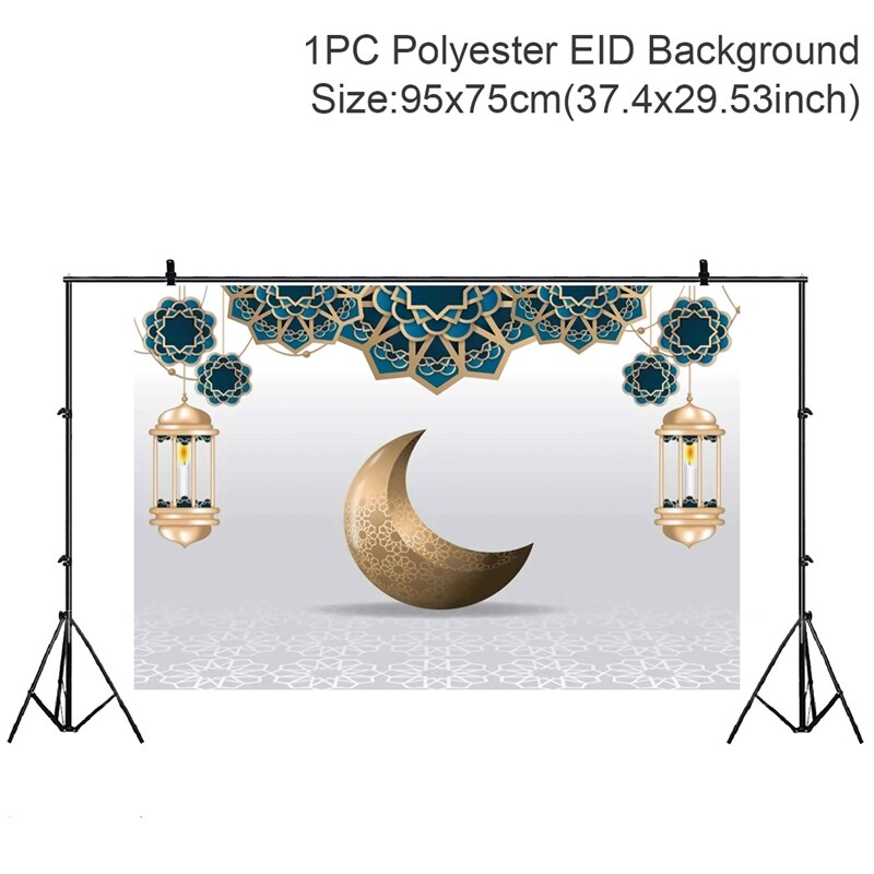Eid Mubarak Photo Background Eid Moon Star Backdro... – Grandado