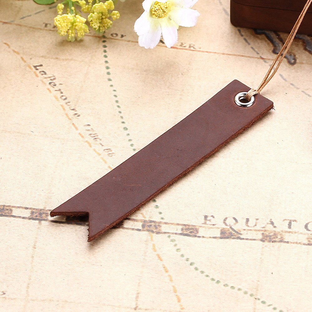 Vintage Retro Leather Bookmark Leather Bookmark Sc... – Grandado