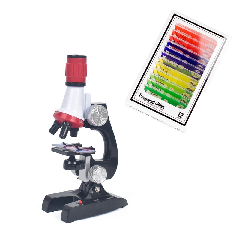 100X-400X-1200X Microscope Kit Lab LED Home School... – Grandado