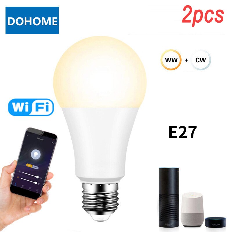 Wifi Smart Bulb B22 E27 E26 LED Bulb Work With Ale... – Grandado