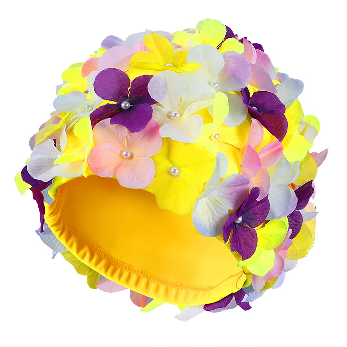 Swim Cap Floral Petal Swimming Hat Bathing Caps Fl... – Grandado
