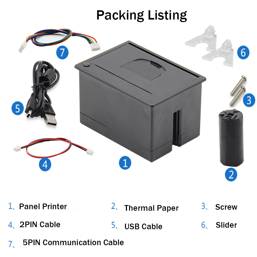 58mm Thermal Panel Mount Printer For Industrial In... – Vicedeal