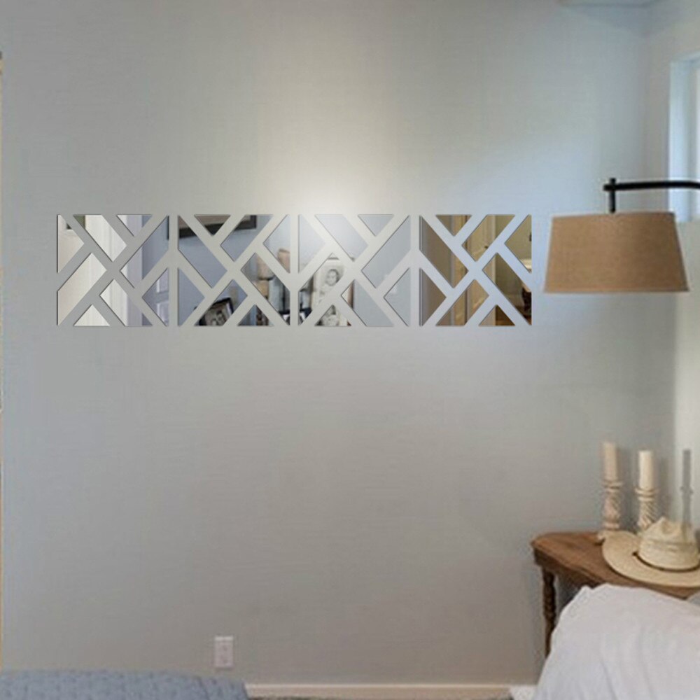 32Pcs 3D Acrylic Mirror Vinyl Removable Wall Stick... – Vicedeal