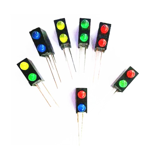100Pcs Double 3mm Through Hole LED Diode Indicator... – Vicedeal