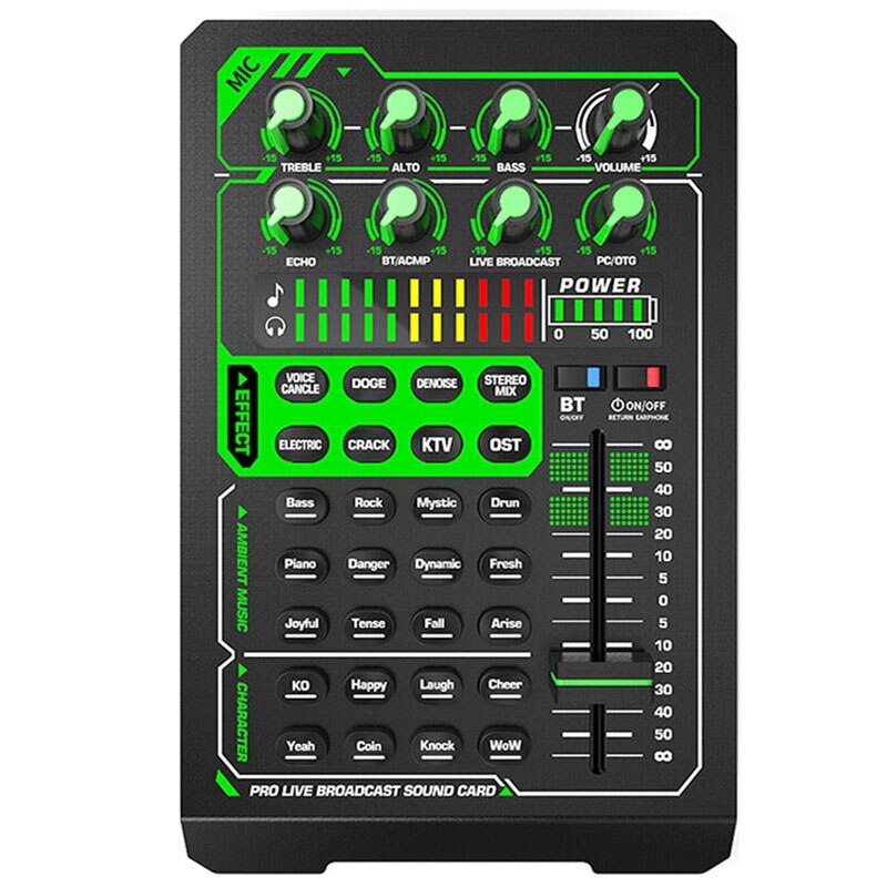 E1 Sound Card, Live Mixer Sound Card, for PC Podca... – Vicedeal