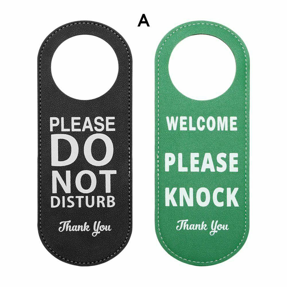 Bulletin Board Leather Double-sided Door Sign Do N... – Grandado