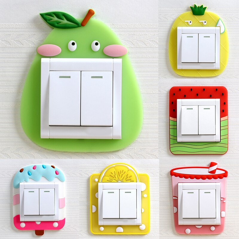 Muurstickers Leuke Cartoon Stopcontact Stickers De... – Vicedeal