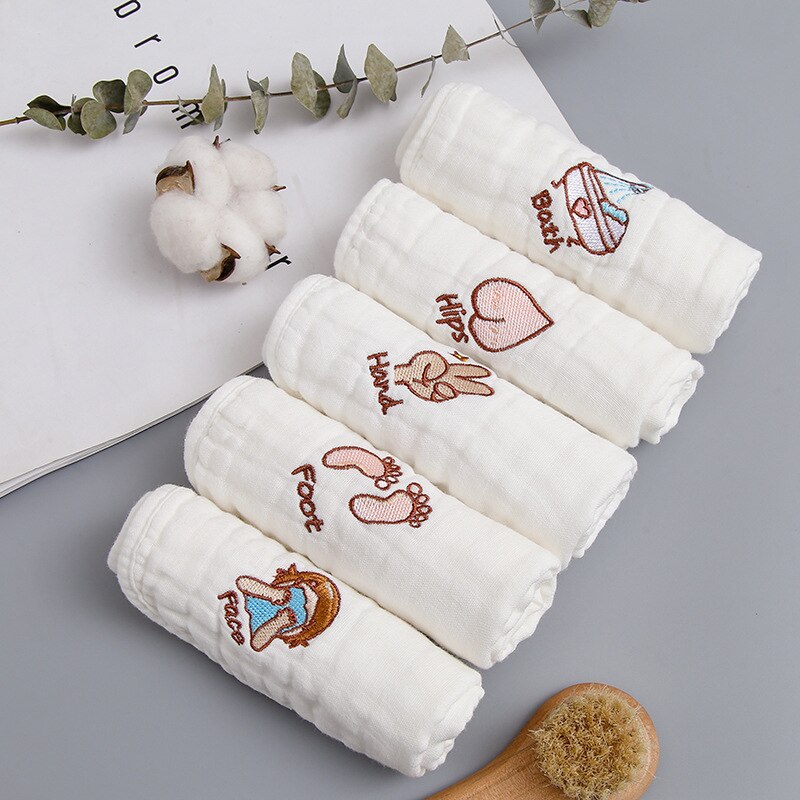 5PCS Baby Produkt 100% Baumwolle Handtuch Nowborn ... – Vicedeal