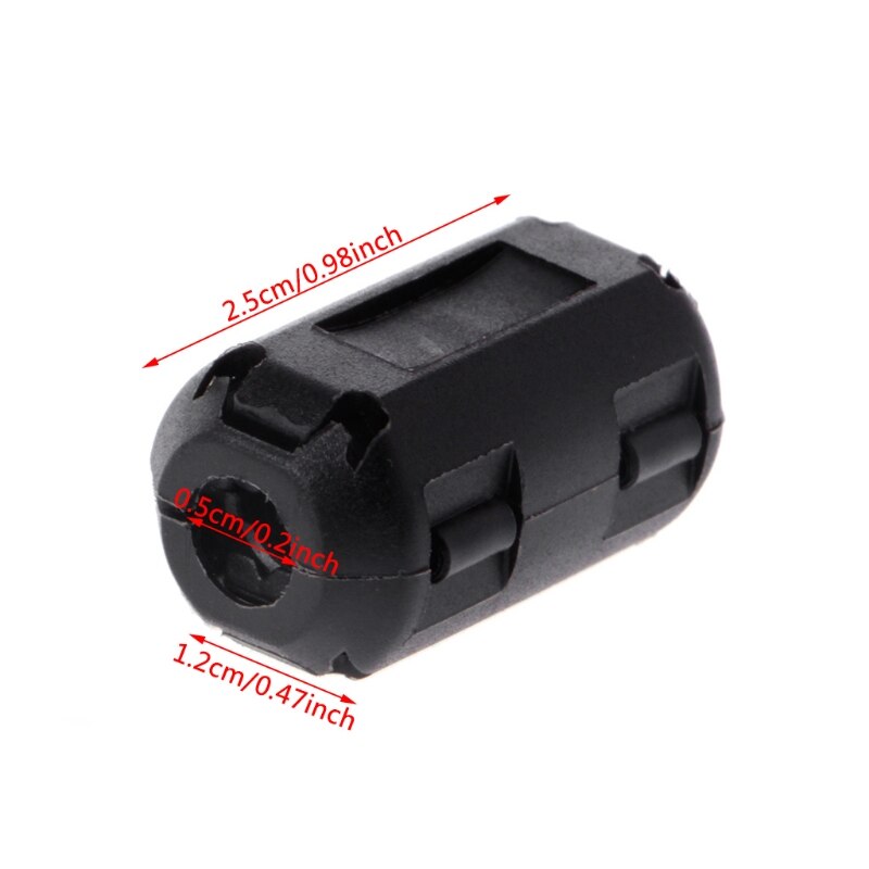 5 Pcs 5mm Clip-On Ferrite Ring Core Noise Suppress... – Grandado